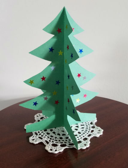 Mailable 3D Christmas Trees - Joanne Lily Stark